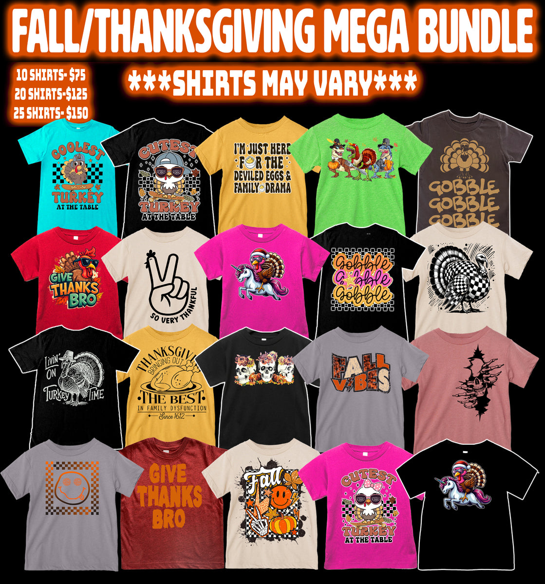MEGA FALL/Thanksgiving BUNDLES!!!! – Micro Me Shop
