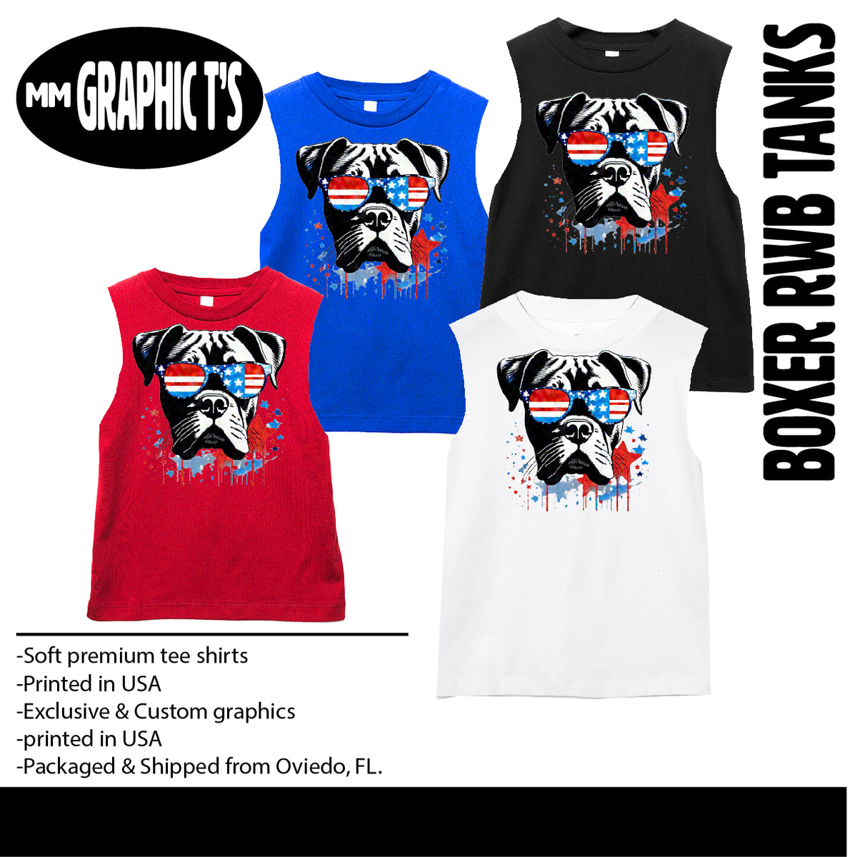 RWB Boxer Tanks, (Multiple Options) – Micro Me Shop