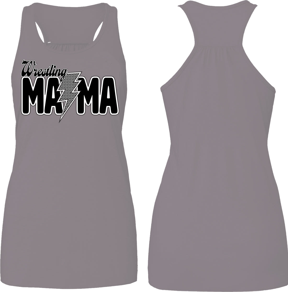 Wrestling Bolt Mama Tank, (Multiple Colors) – Micro Me Shop